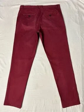 RW&CO. | Pants | Rwco Slim Fit Burgundy Chino Pants Mens Size 32 Red ...